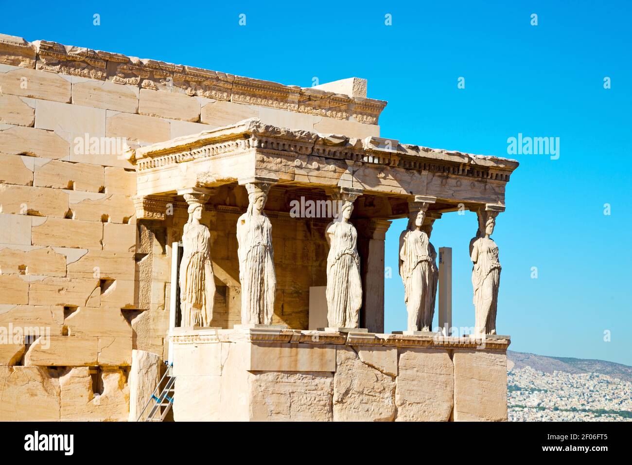 Statue acropolis athens place and historical in greece the old architecture Stock Photo - Alamy