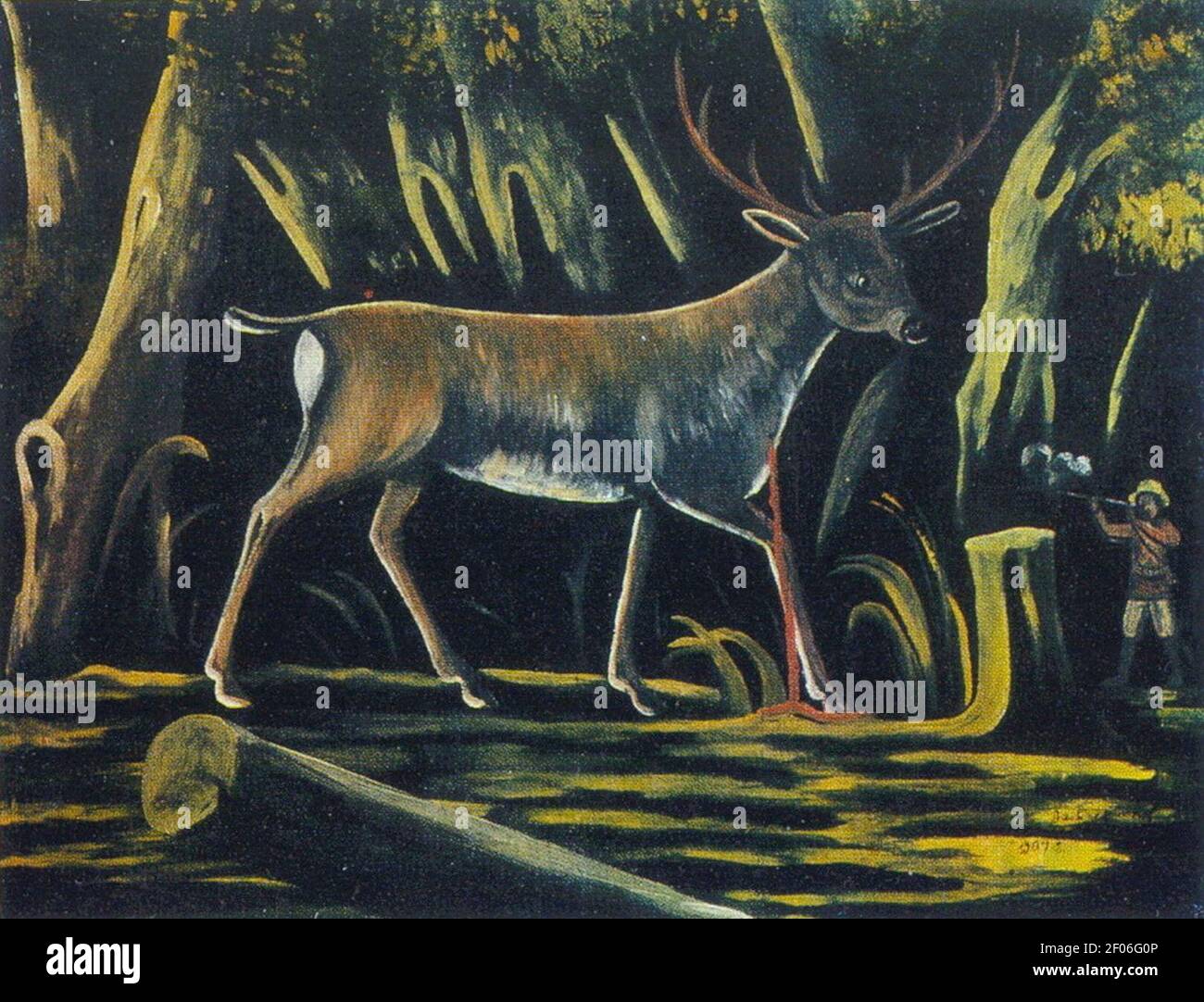 Pirosmani. Hunter. 1907 Stock Photo - Alamy