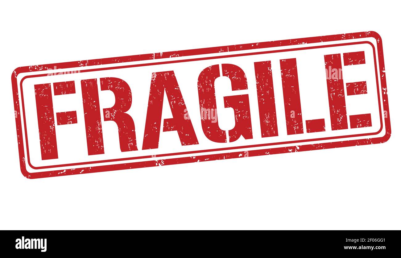 Fragile grunge rubber stamp on white background, vector illustration ...