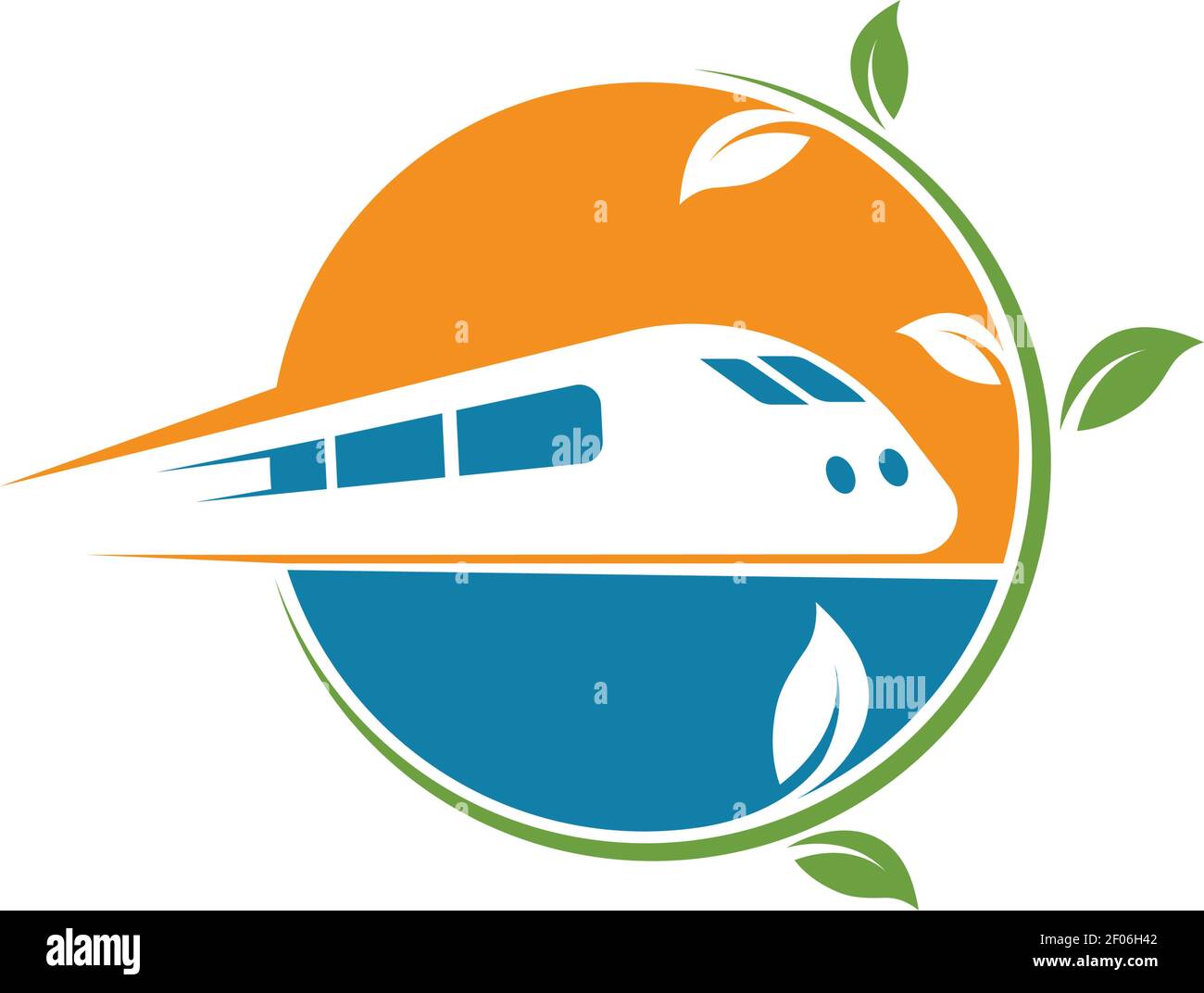 eco trains vector illustration design template Stock Vector Image & Art ...