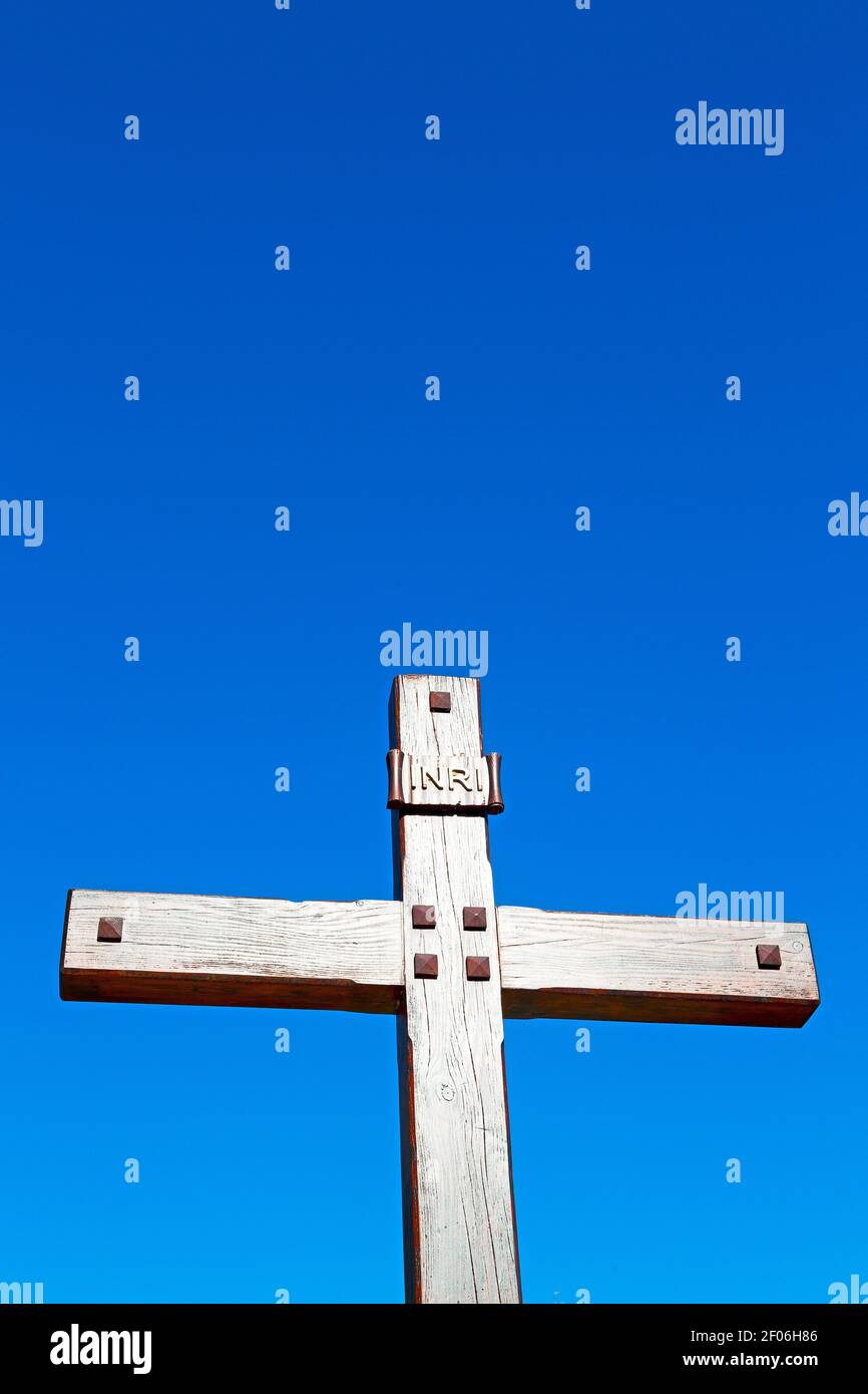 Catholic sacred europe and the sky background Stock Photo - Alamy