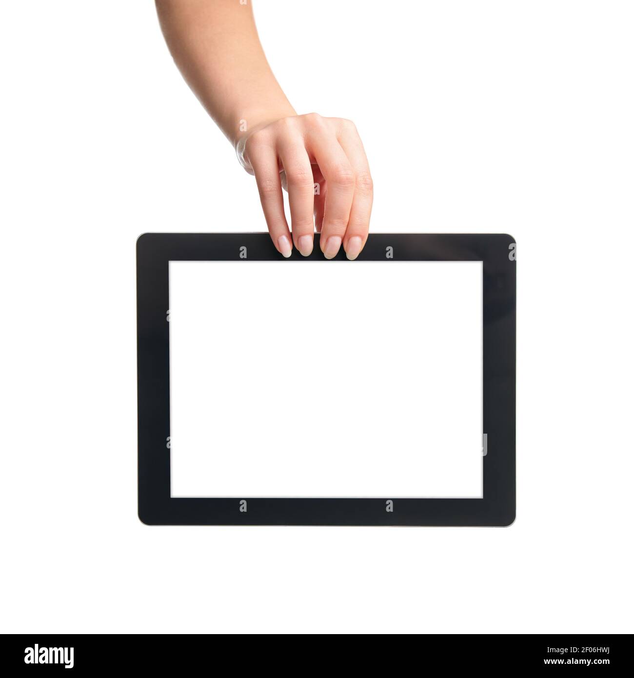 Hand showing digital tablet hi-res stock photography and images - Alamy