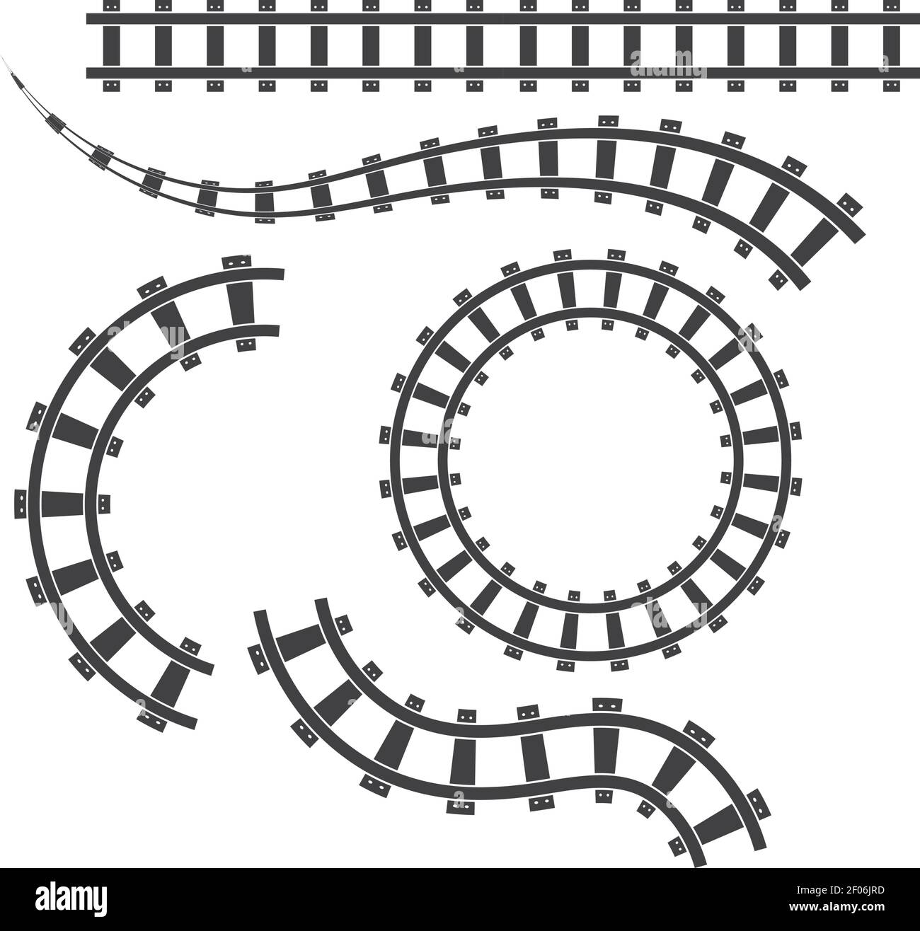 Winding train Stock Vector Images - Alamy
