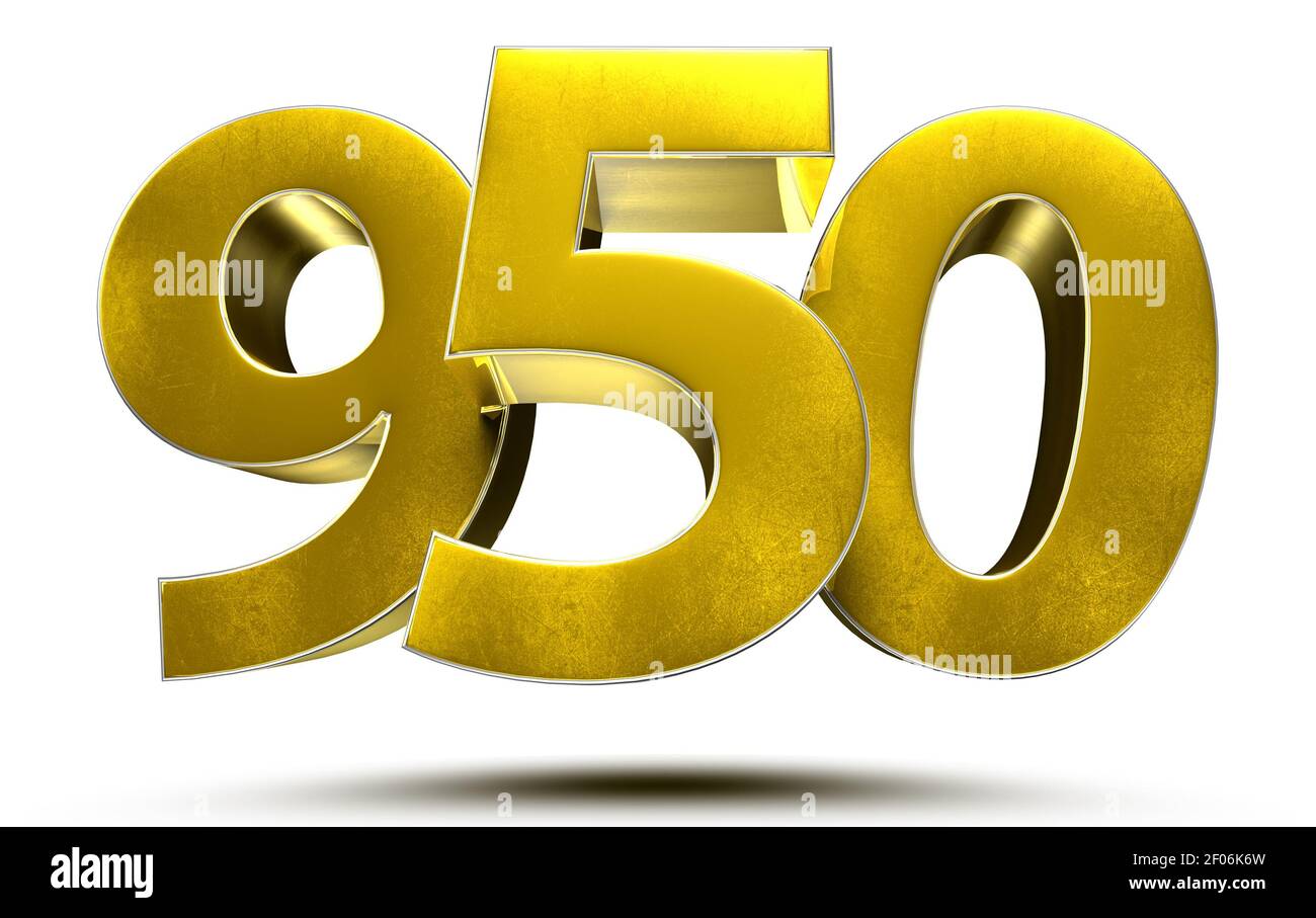 3d number 950 hi-res stock photography and images - Alamy