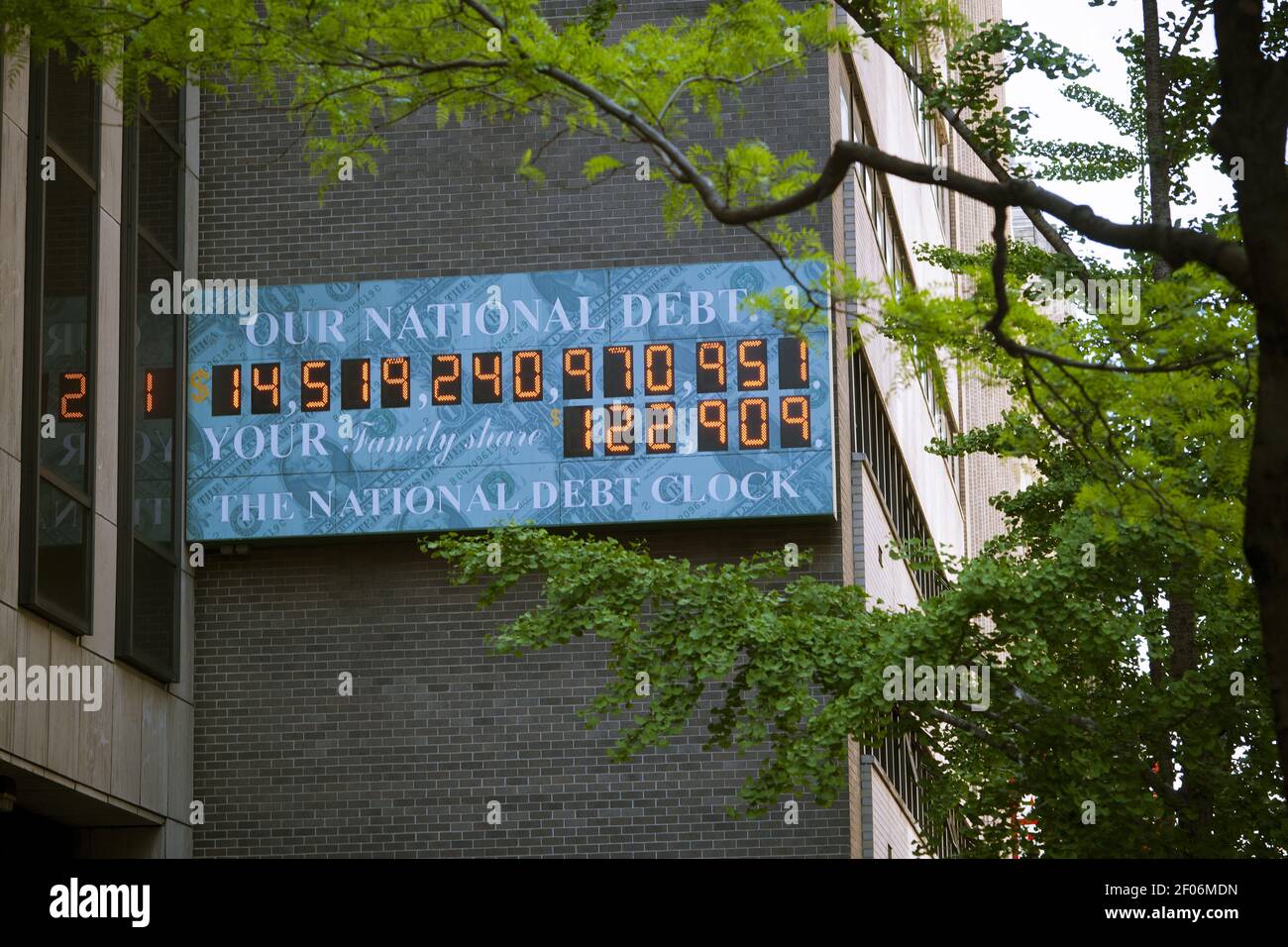 The National Debt Clock in New York is seen on Tuesday, May 10, 2011 ...