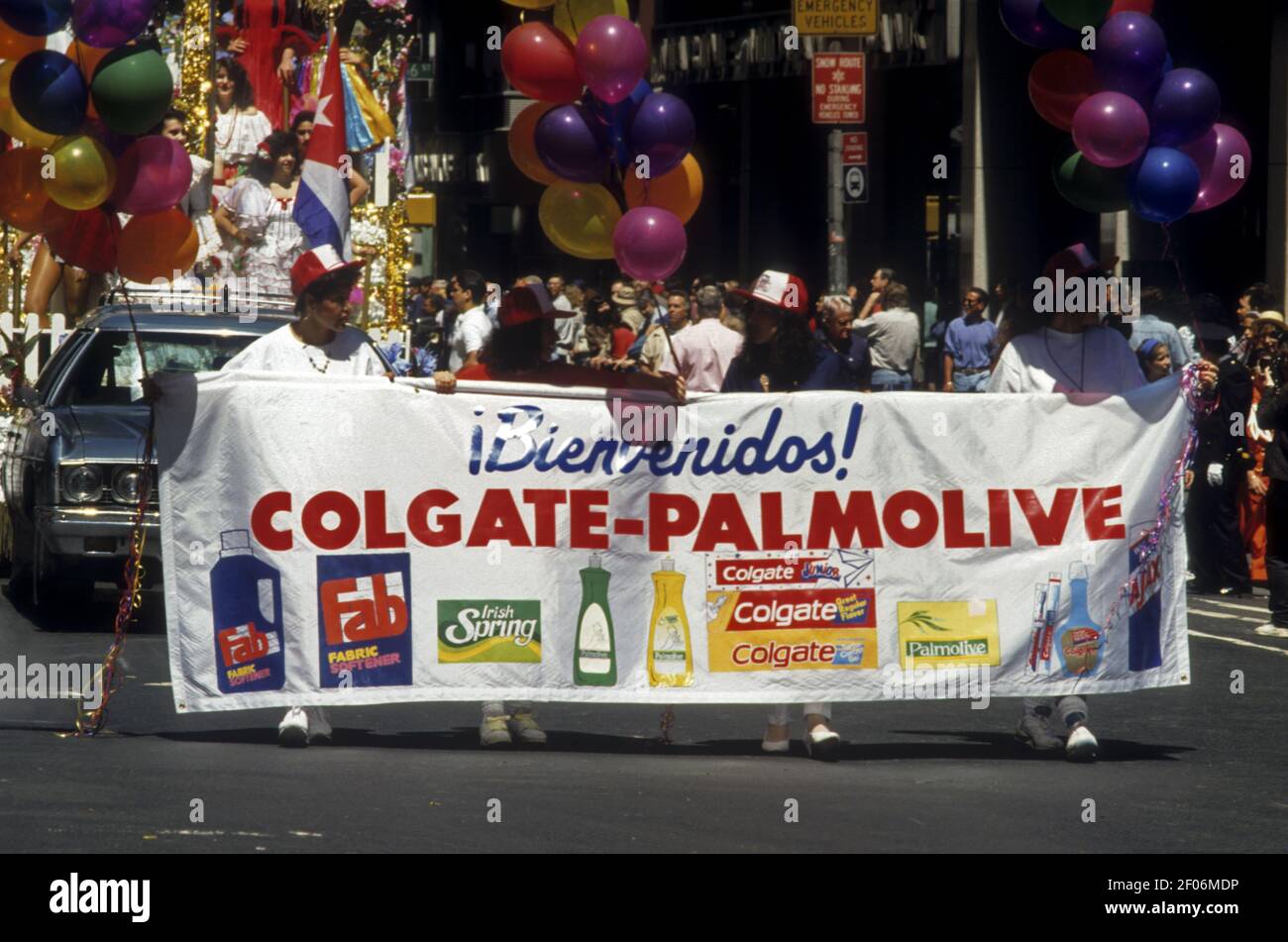 Colgate-Palmolive, a sponsor of the Cuban Parade on Sixth Avenue in New ...