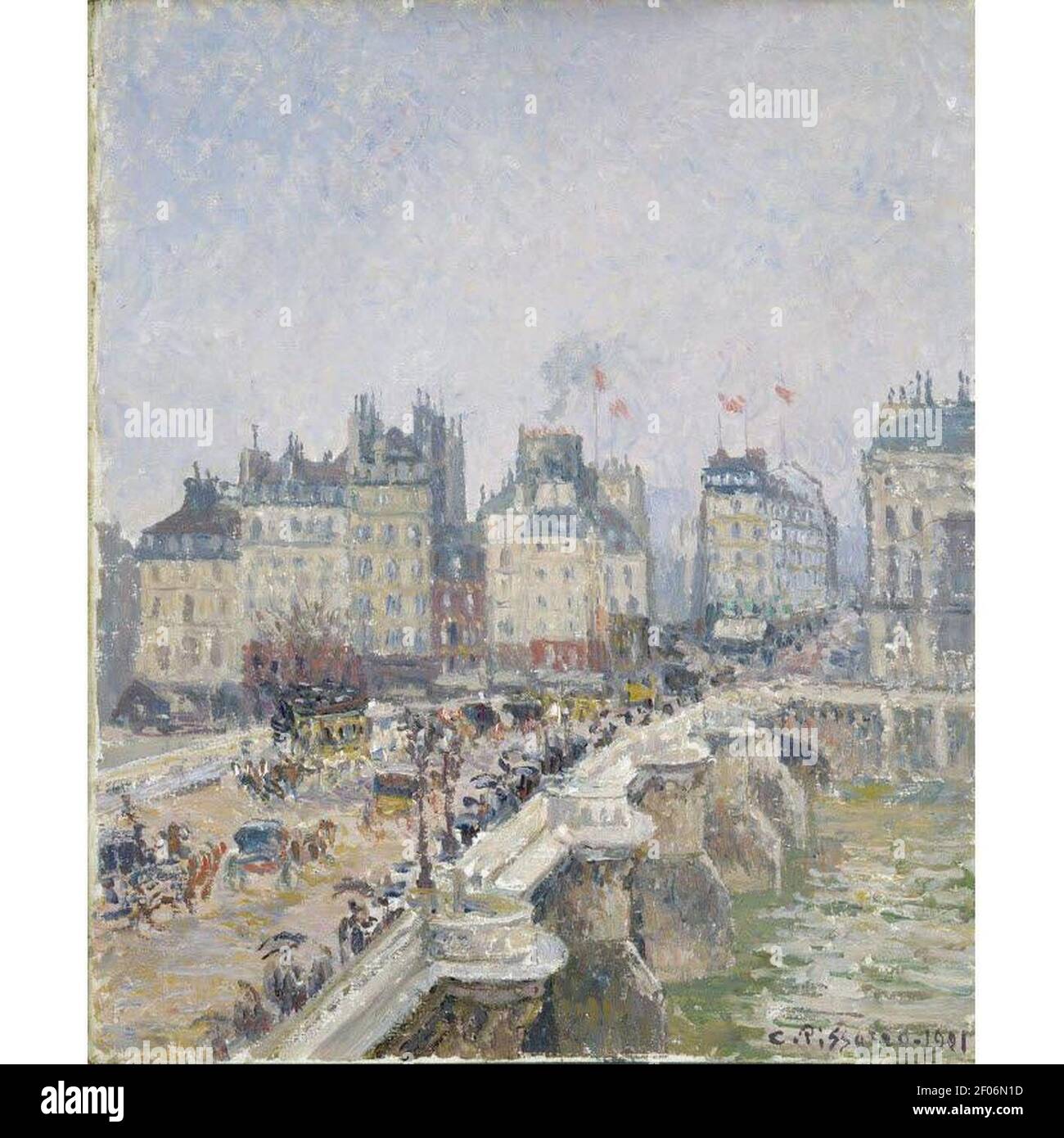 Pissarro - Pont Neuf, Paris, 1901 Stock Photo - Alamy