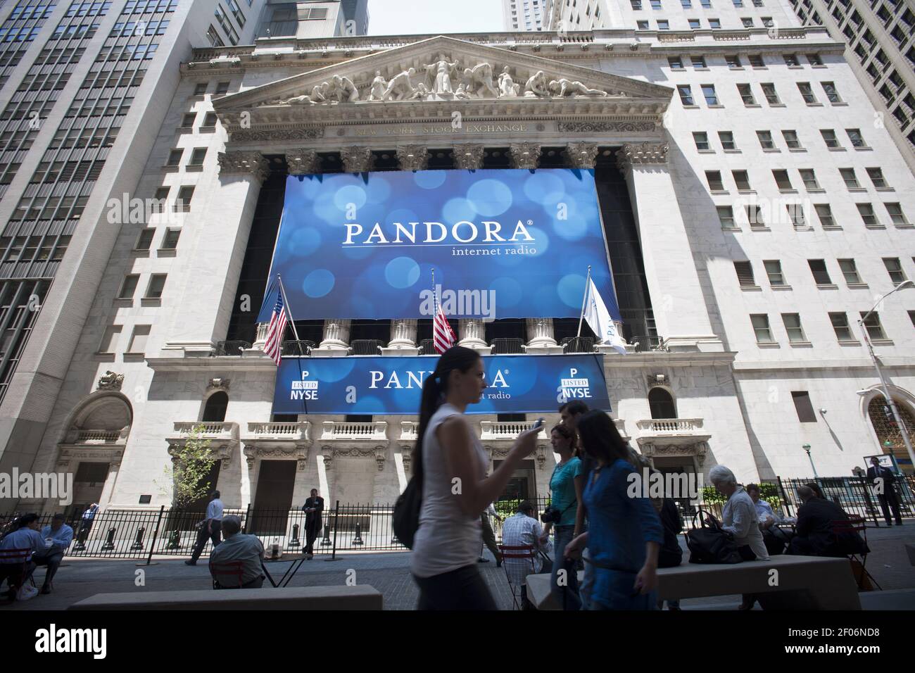 The facade of the New York Stock Exchange is seen on Wednesday, June 15 ...