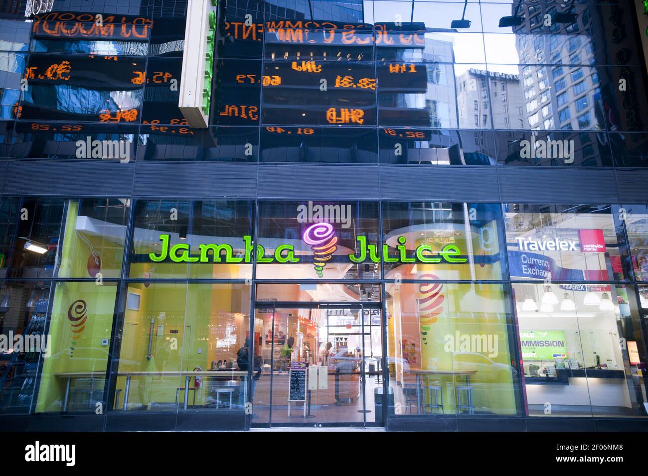 A branch of the Jamba Juice chain in Times Square in New York on ...