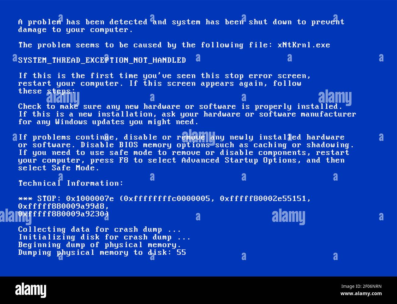BSOD screen old 98 error crash software. Bluescreen death system pc bug, bsod screen Stock ...