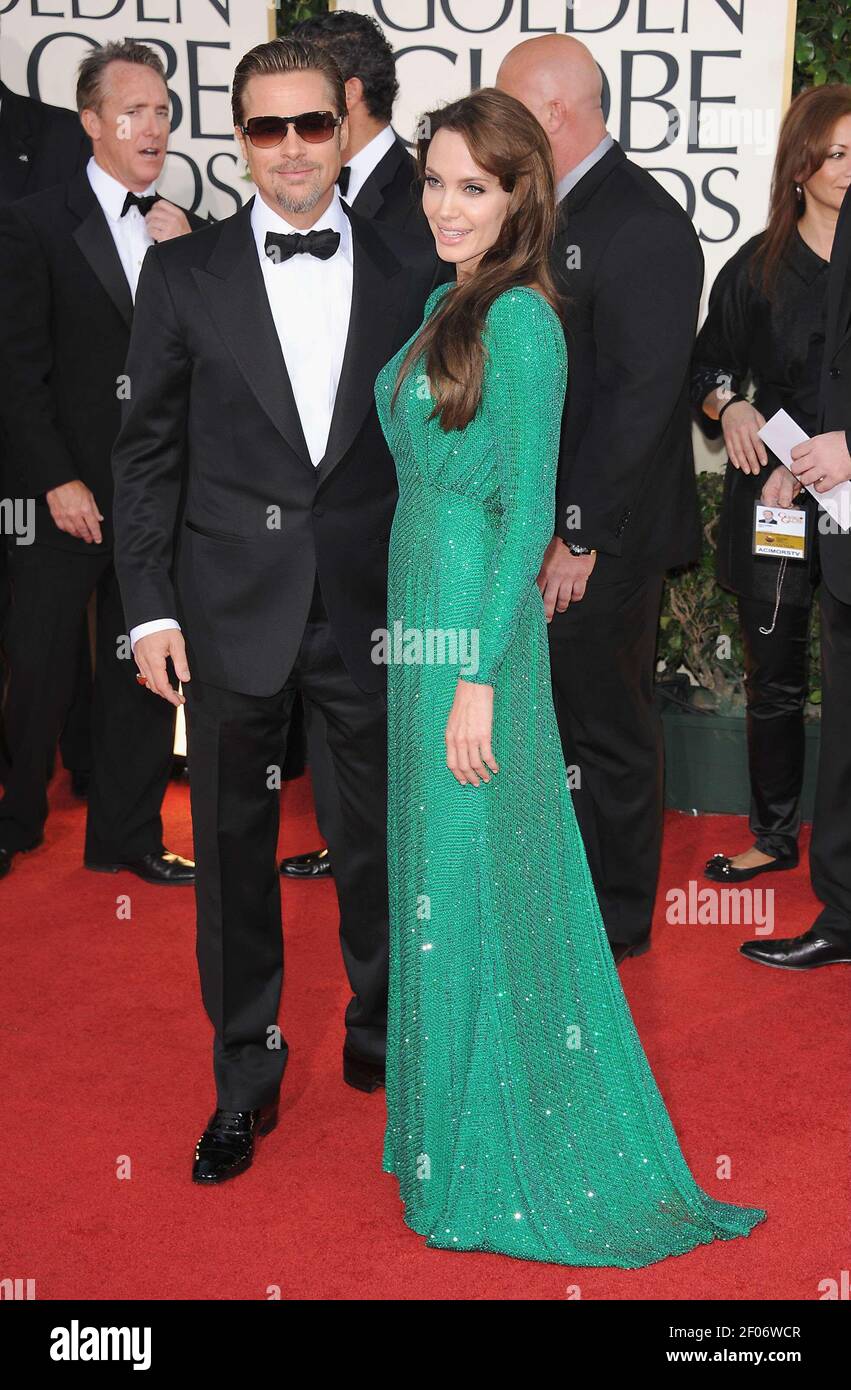 Brad Pitt and Angelina Jolie - 16 January 2011 - Beverly Hills ...
