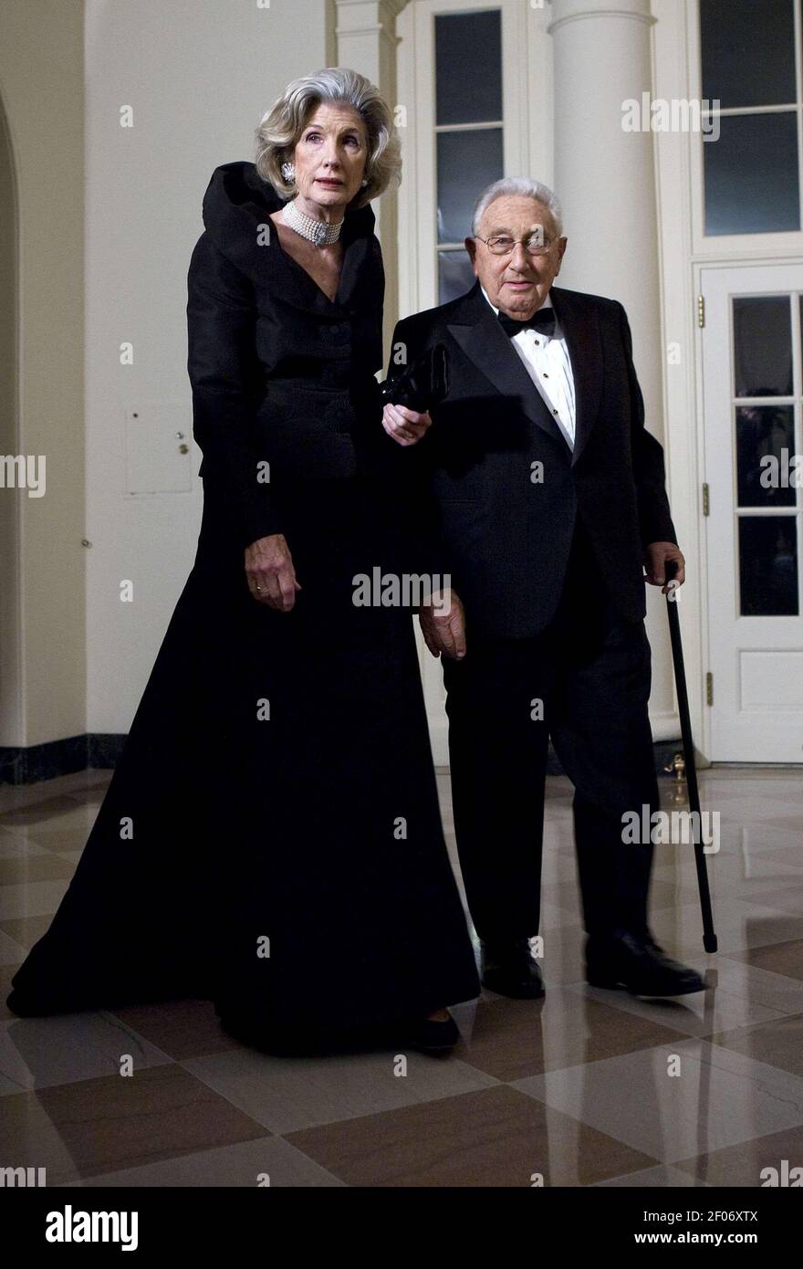 19 January 2011 - Washington, D.C. - Henry Kissinger and wife Nancy ...