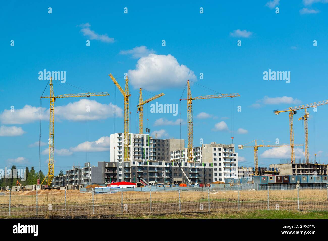 Construction of new residential neighborhood Stock Photo - Alamy