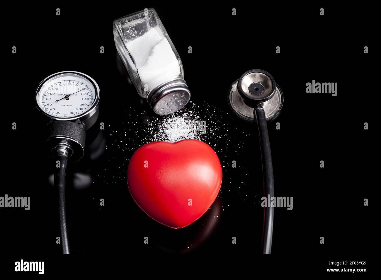 Salt With Heart Stock Photo - Alamy
