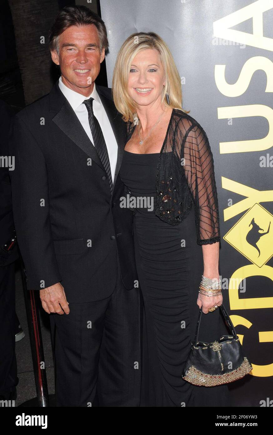 John Easterling and wife Olivia Newton. 2011 G'Day USA Los Angeles ...