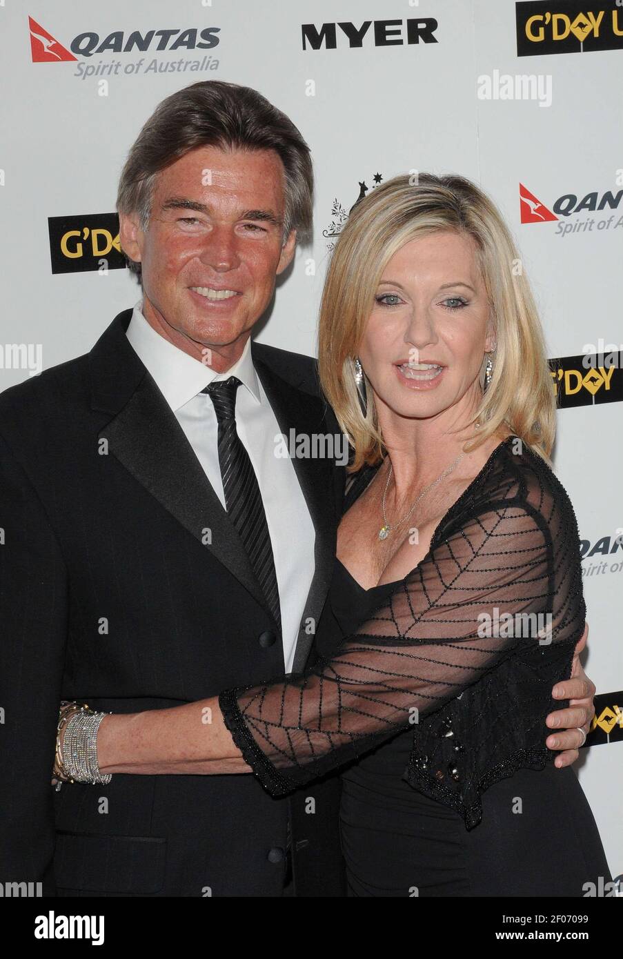 John Easterling and wife Olivia Newton. 2011 G'Day USA Los Angeles ...
