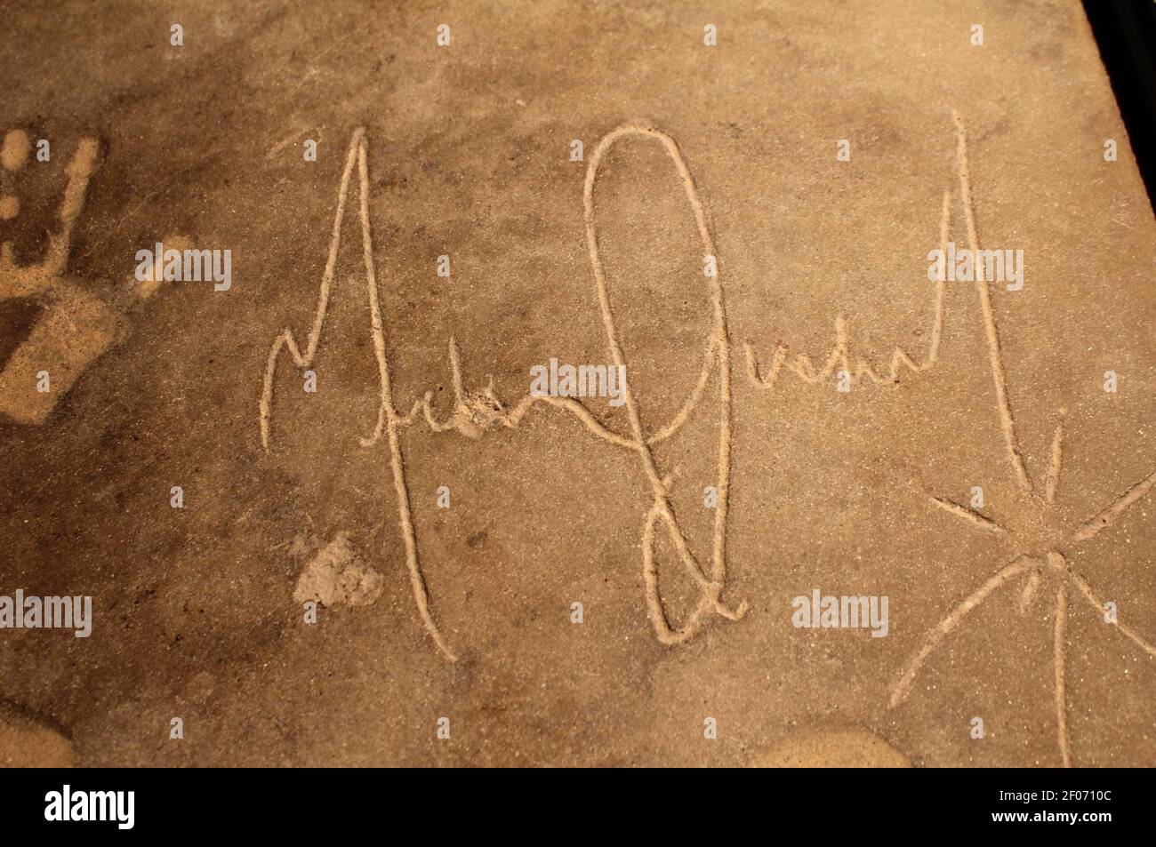 26 January 2011 - New York, NY - Michael Jackson's handprint and ...