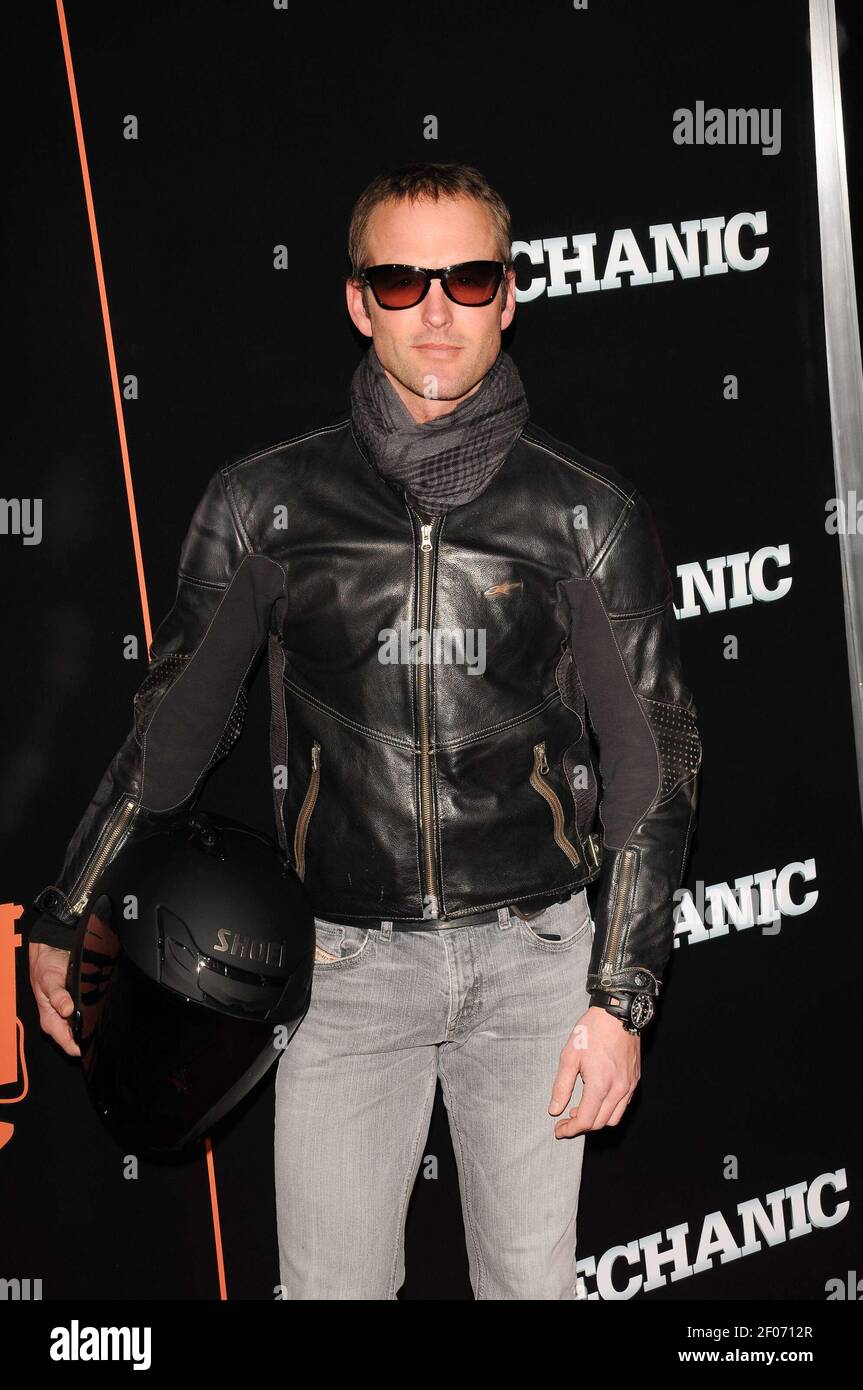 Gunner Wright. The Mechanic premiere held at the ArcLight Hollywood. 25 ...