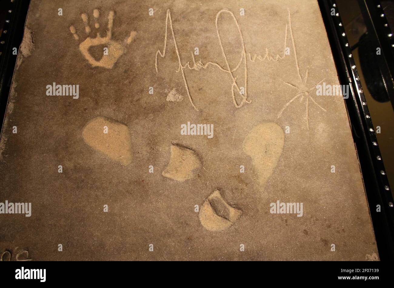 26 January 2011 - New York, NY - Michael Jackson's handprint and ...