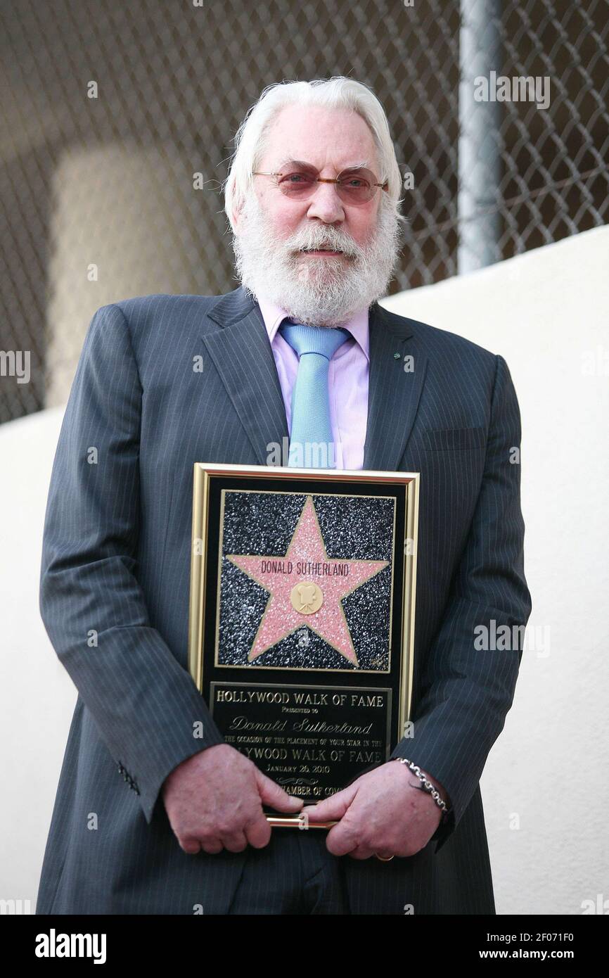 26 January 2011 - Hollywood CA - Donald Sutherland receives a star on ...