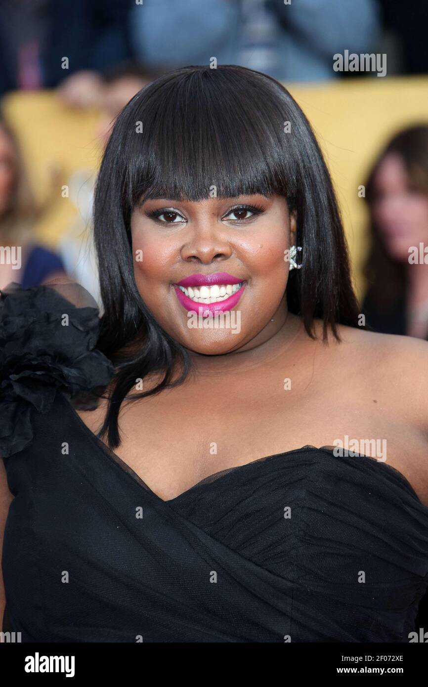 30 January 2011 - Los Angeles, CA - Actress Amber Riley arrives to the ...