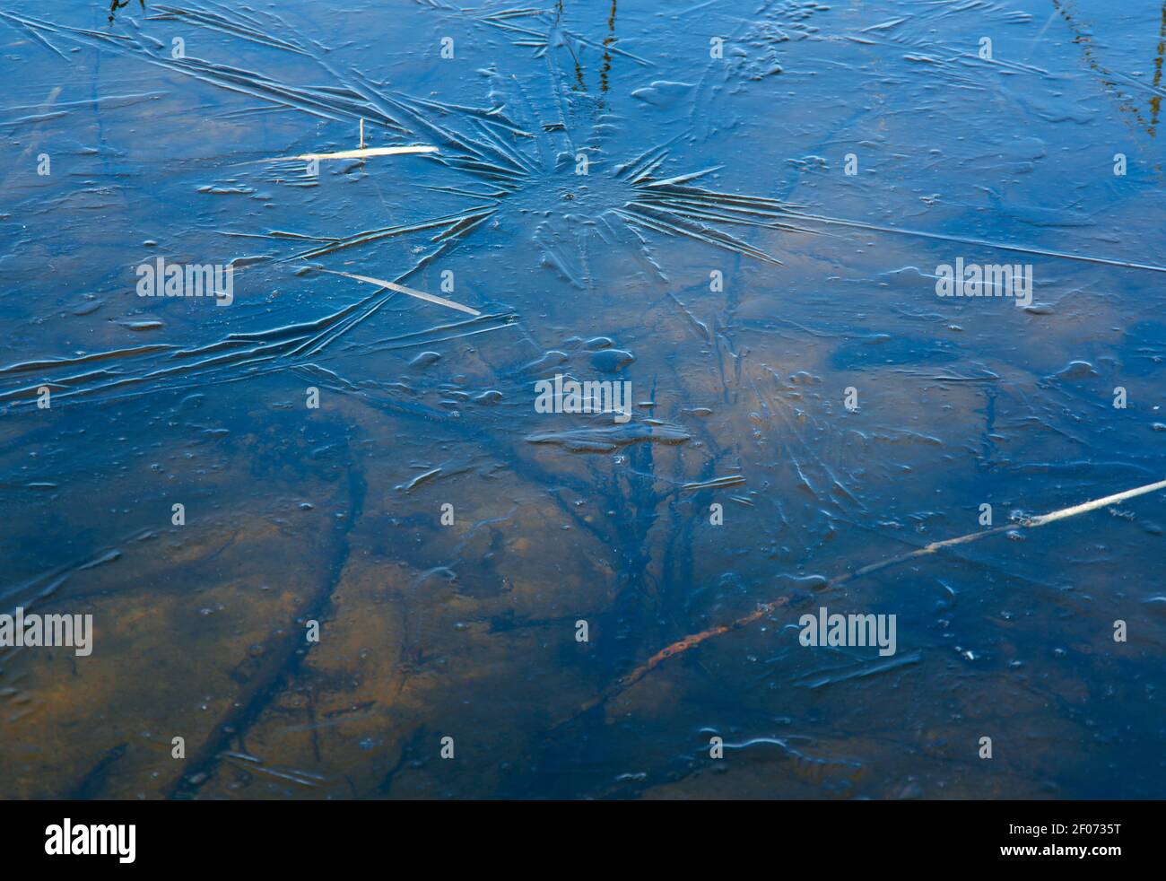 Spring flooding on the lake Stock Photo - Alamy