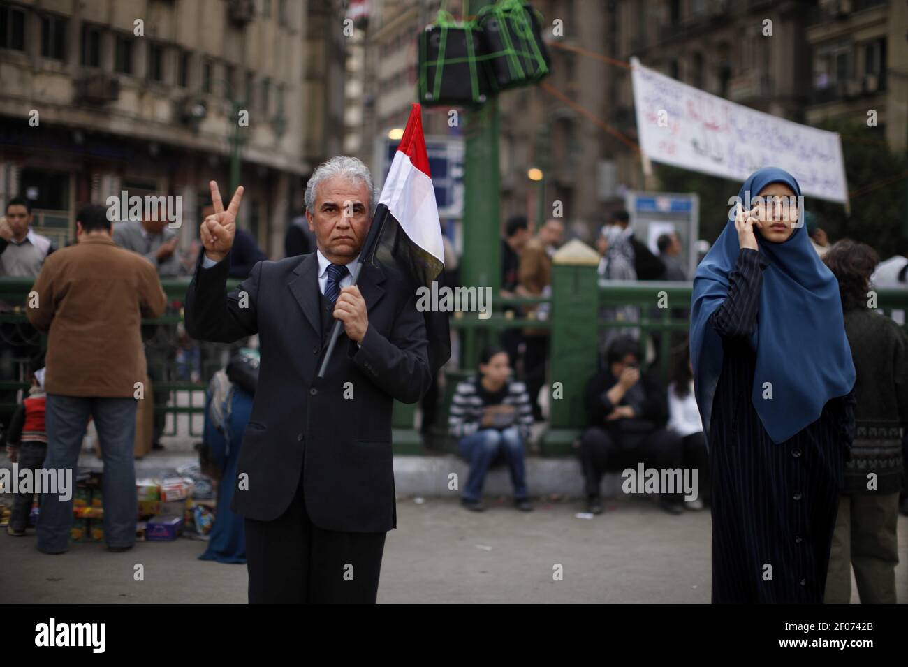 6 February 2011 - Cairo, Egypt - The 13th day of protests against the ...