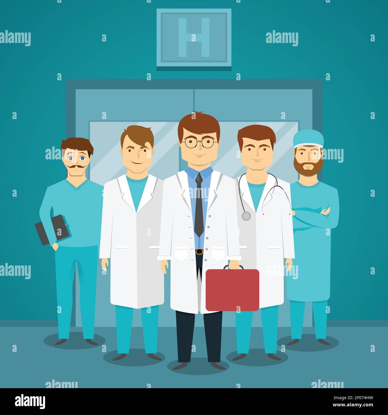 Leading doctor Stock Vector Images - Alamy