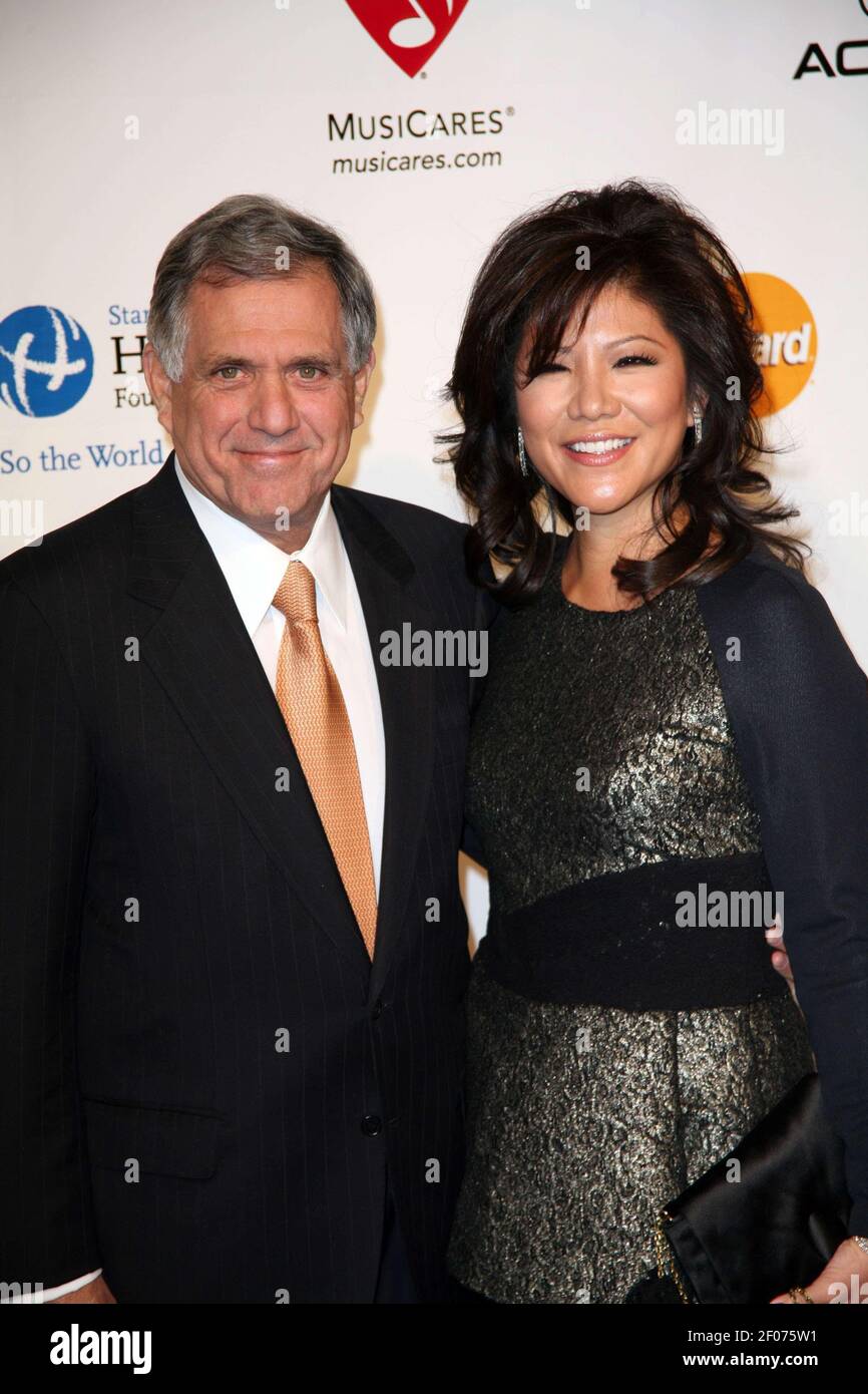 11 February 2011 - Los Angeles, CA - Leslie Moonves and Julie Chen ...