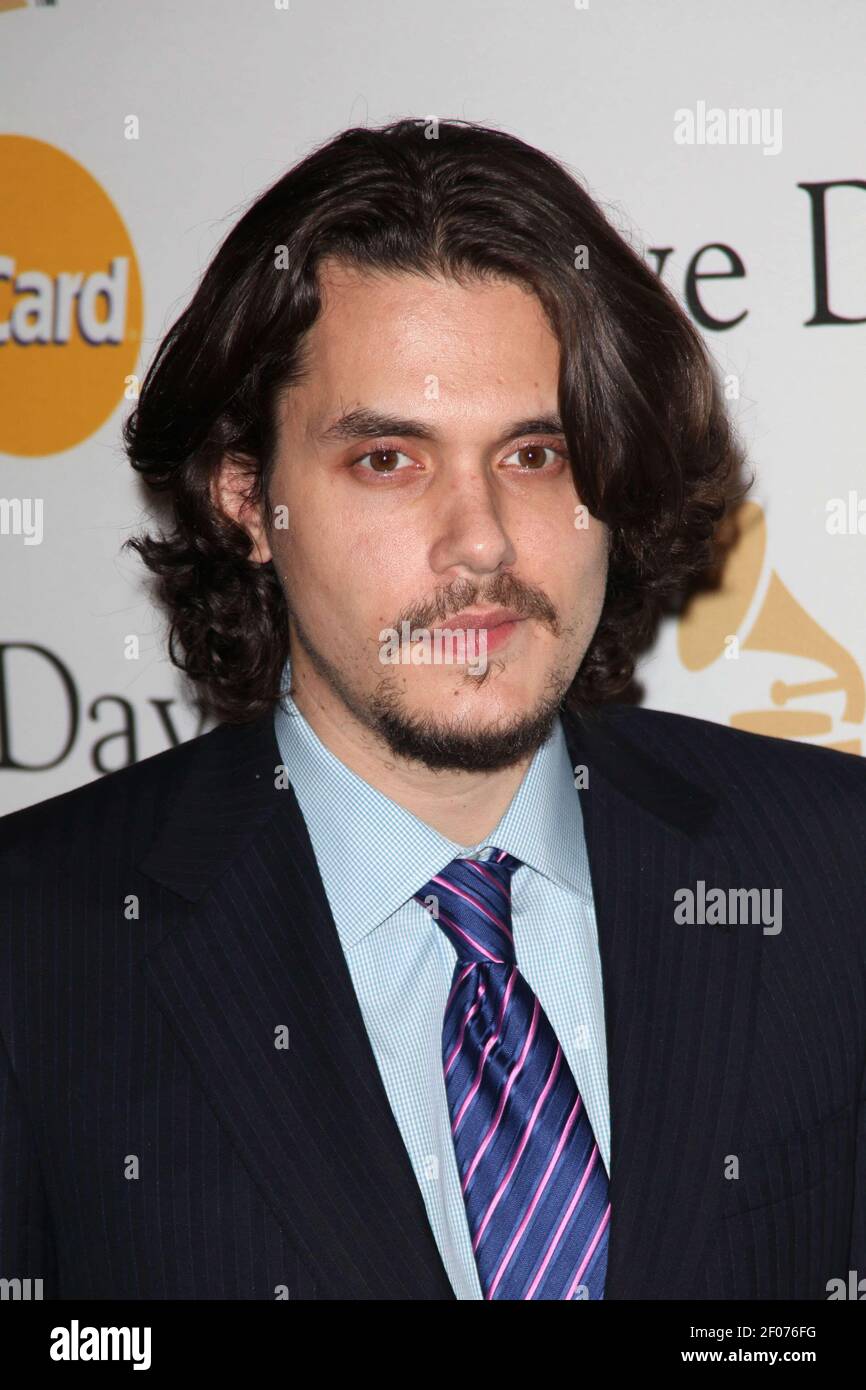 12 February 2011 - Beverly Hills, CA - John Mayer arrives at the Clive ...