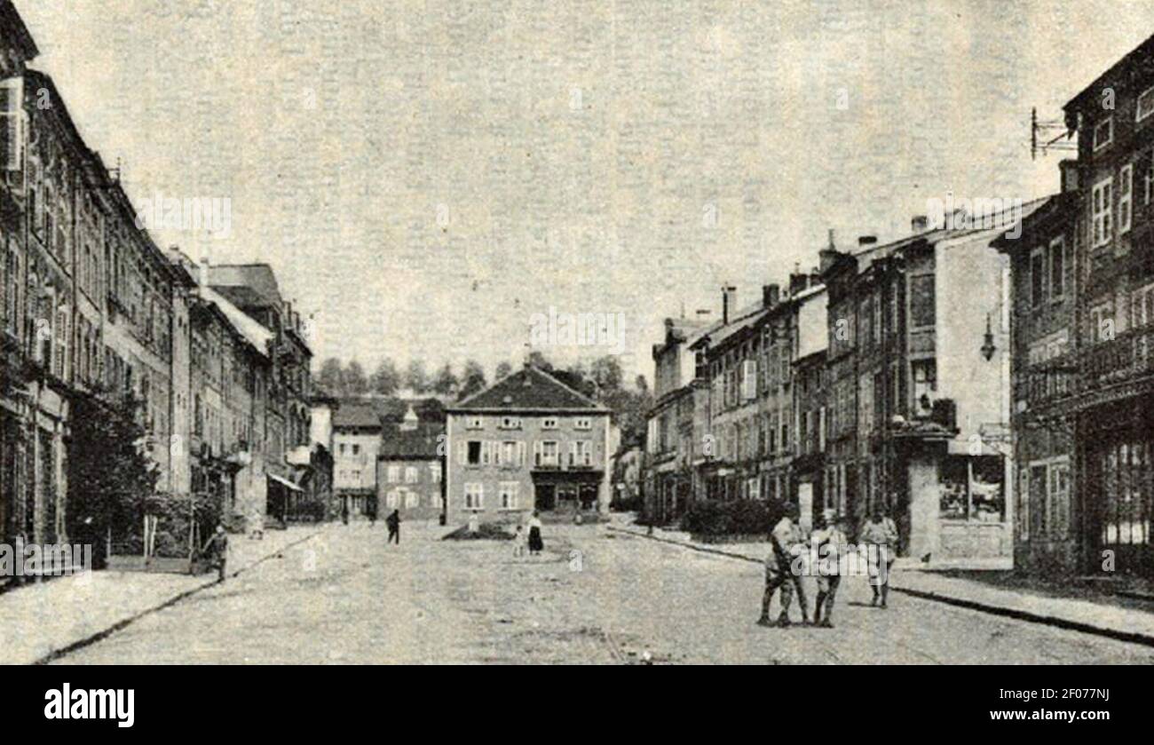 Place de Morhange en 1910 Stock Photo - Alamy