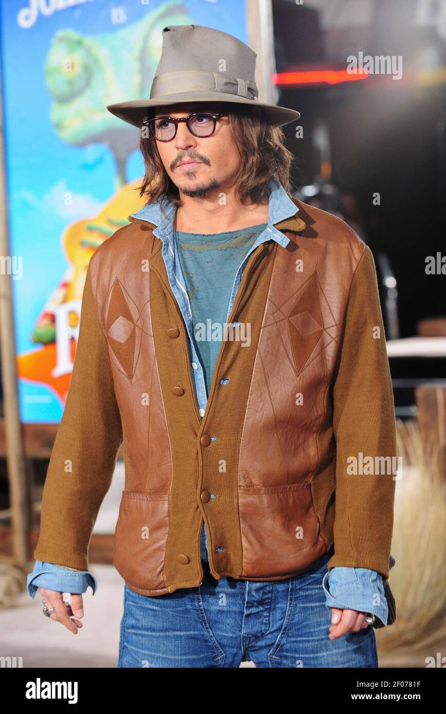 Johnny Depp. Rango Premiere held at Regency Village Theatre. 14 ...