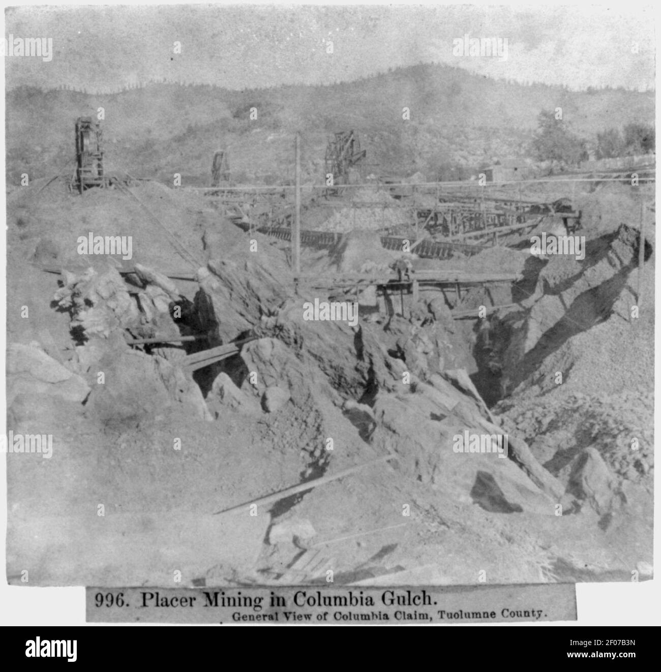 Gulch mining Black and White Stock Photos & Images - Alamy