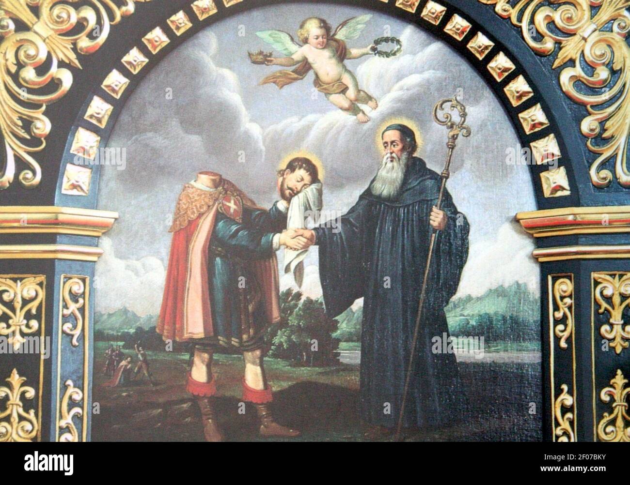 Placidus und Sigisbert von Disentis Stock Photo - Alamy