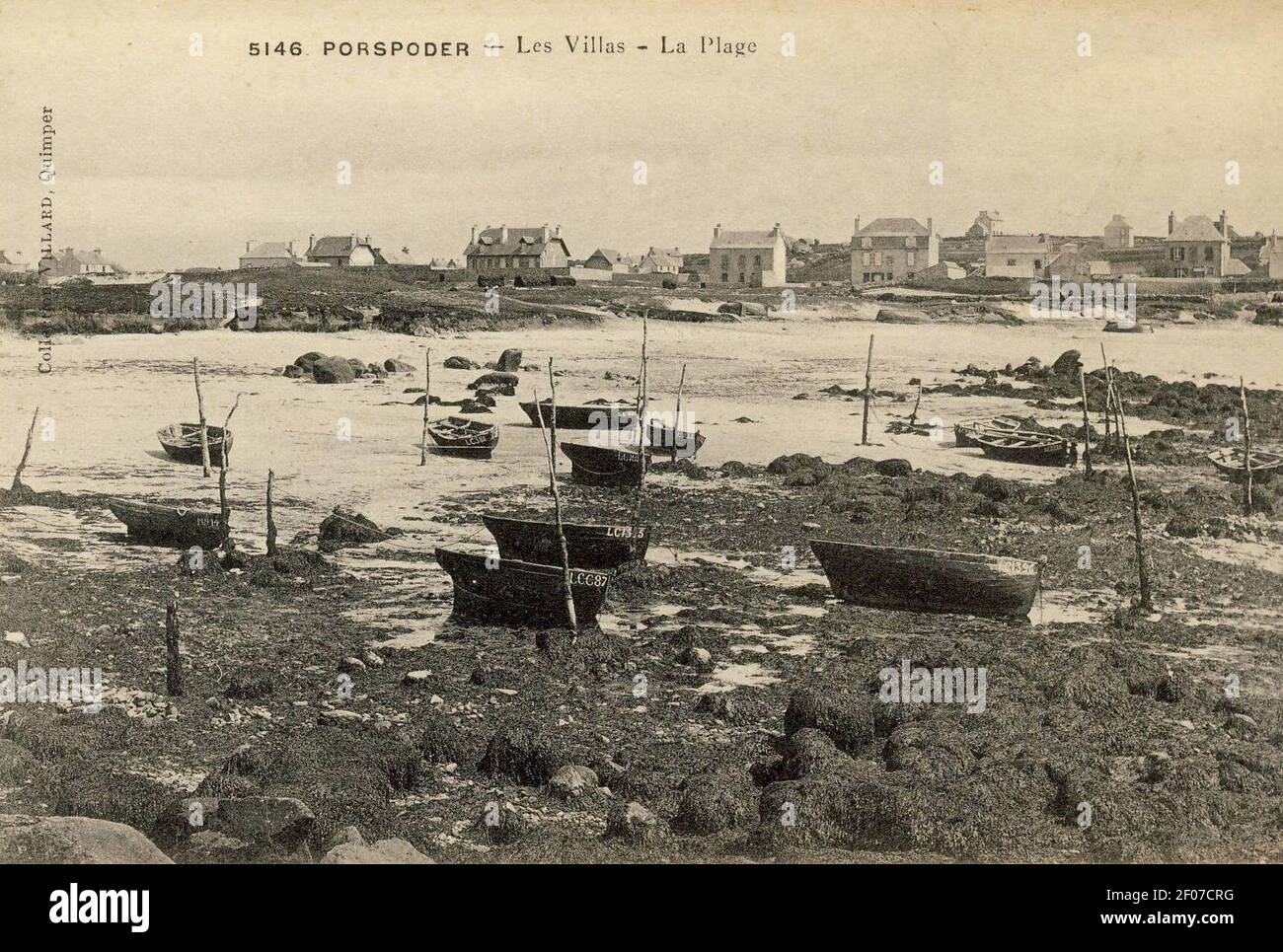 Plage de Porspoder vers 1930 Stock Photo - Alamy