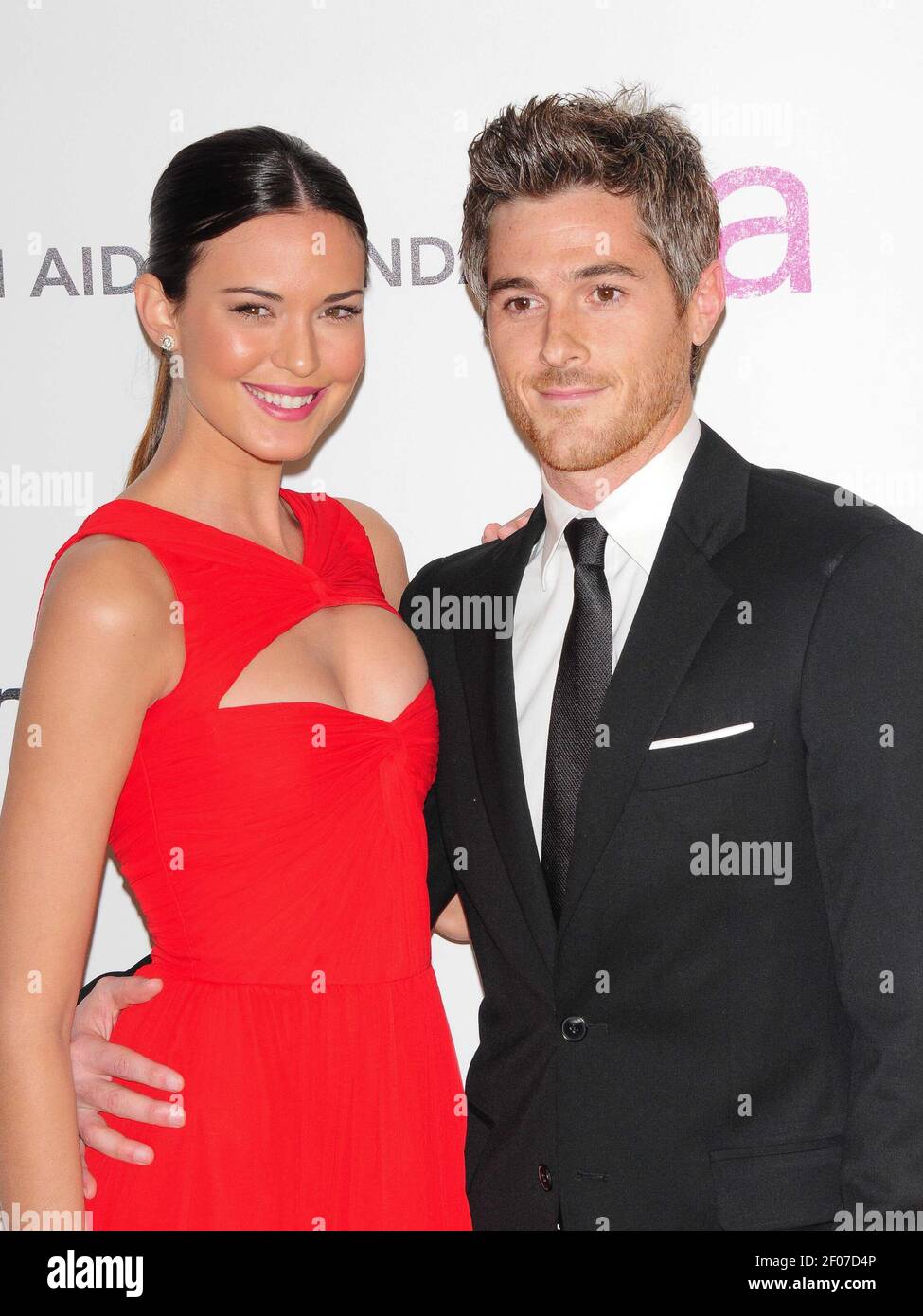 Dave Annable and Odette Yustman. 19th Annual Elton John AIDS Foundation ...