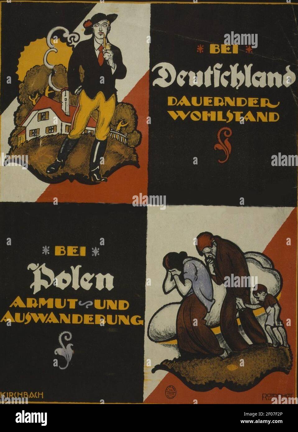 Plakat Bei Deutschland dauernder Wohlstand Stock Photo - Alamy