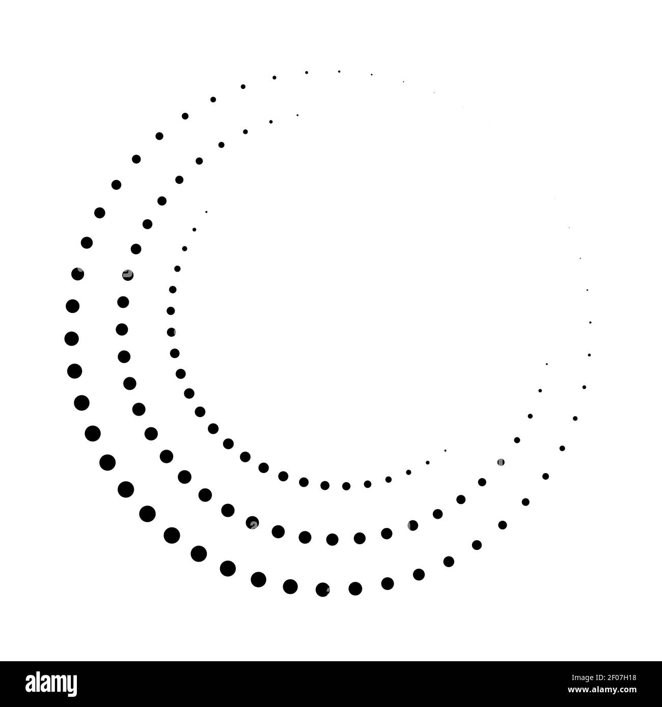 Dot circle pattern vector halftone. Circular burst dot halftone round ...