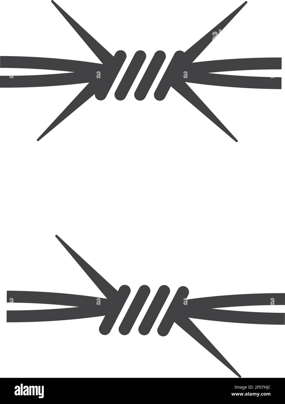 Barbed fencing Stock Vector Images - Alamy