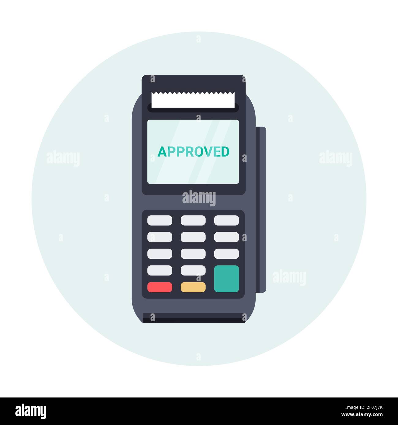 POS NFC Payment machine icon. NFC terminal card vector payment transfer Stock Vector Image & Art ...
