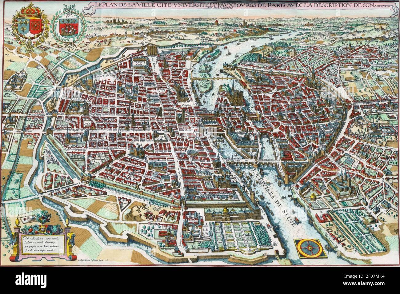 Plan de Mérian Stock Photo - Alamy