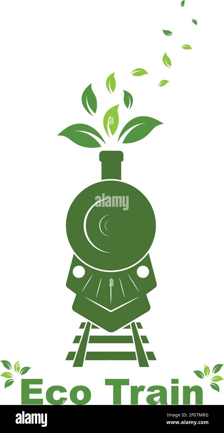 eco trains vector illustration design template Stock Vector Image & Art ...