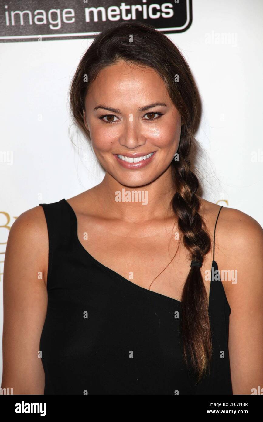 06 April 2011 - Beverly Hills, CA- Moon Bloodgood arrives to the 2011 ...