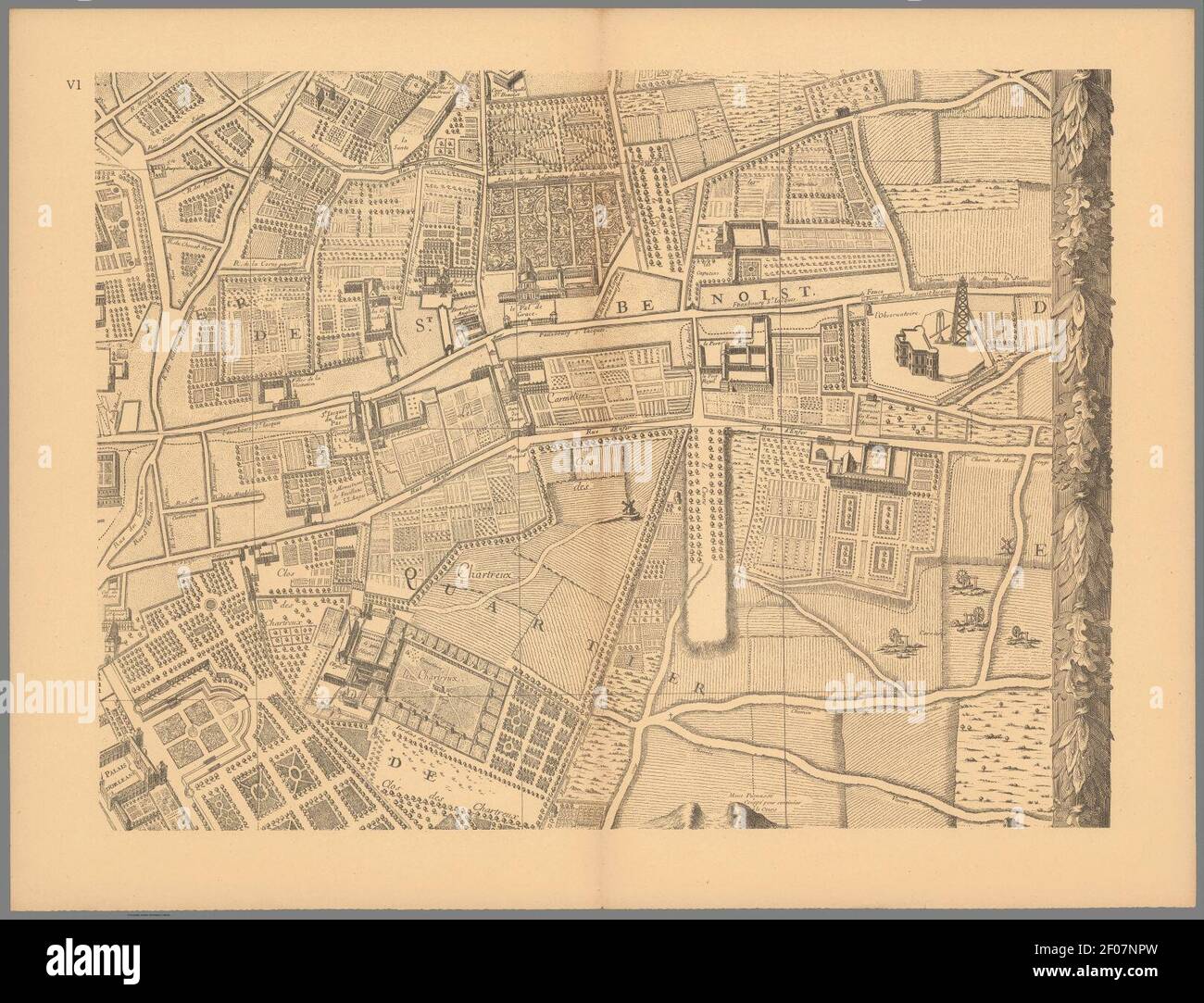 Plan de Paris levé par les ordres du Roy - 10. Sheet 6 - David Rumsey ...