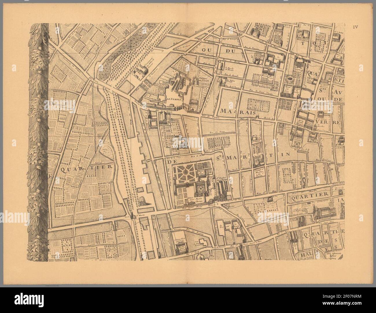 Plan de Paris levé par les ordres du Roy - 08. Sheet 4 - David Rumsey ...