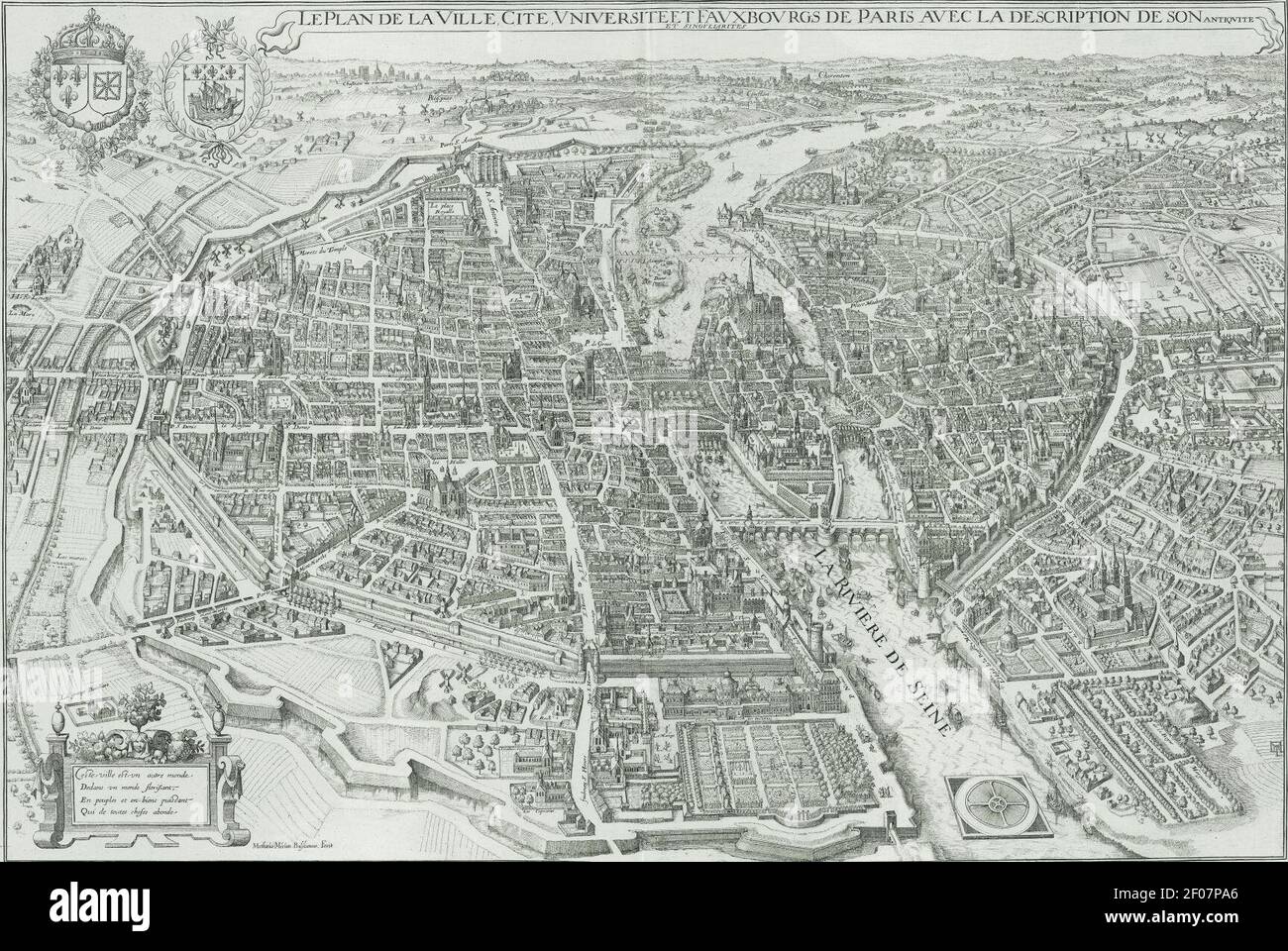The plan of merian paris hi-res stock photography and images - Alamy