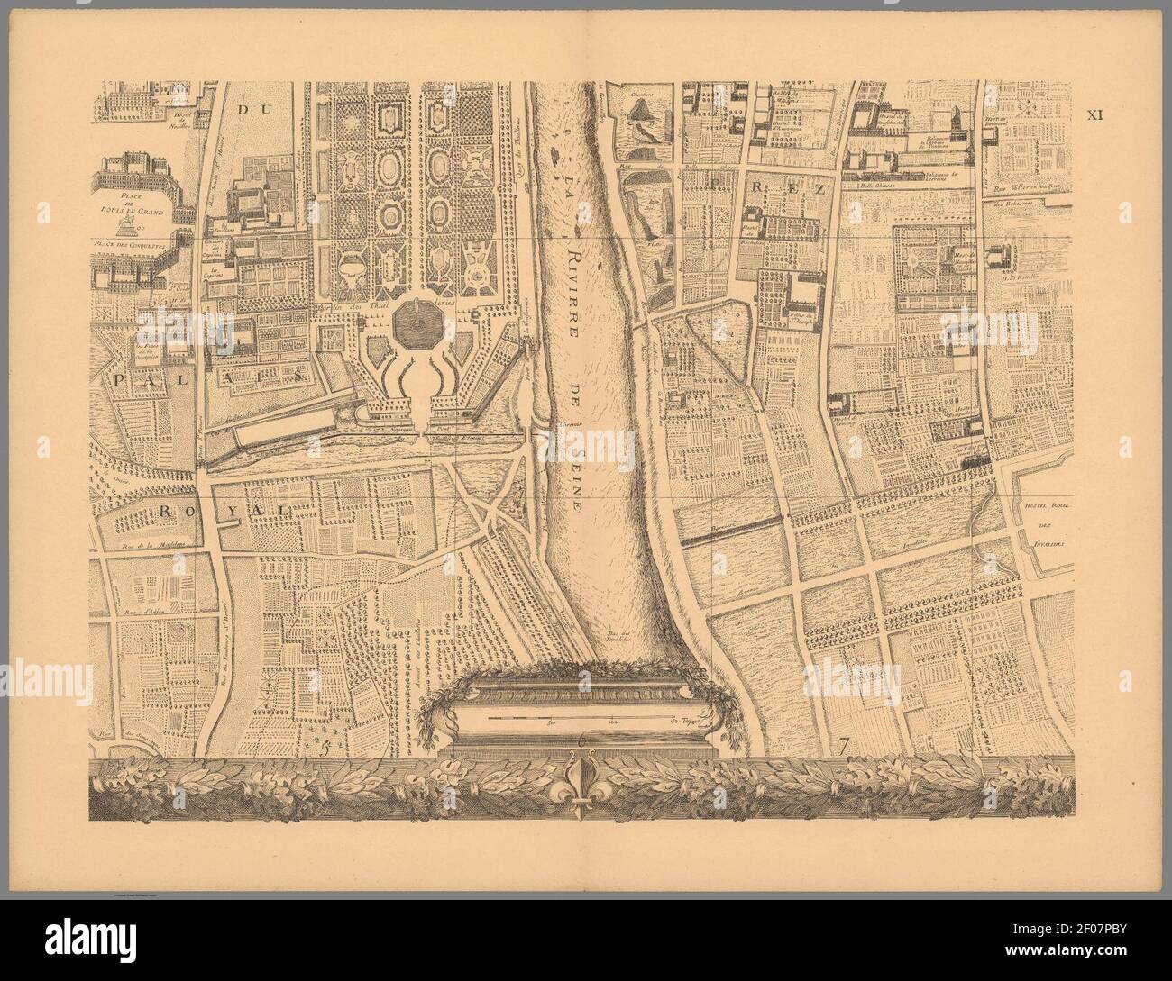 Plan de Paris levé par les ordres du Roy - 15. Sheet 11 - David Rumsey ...