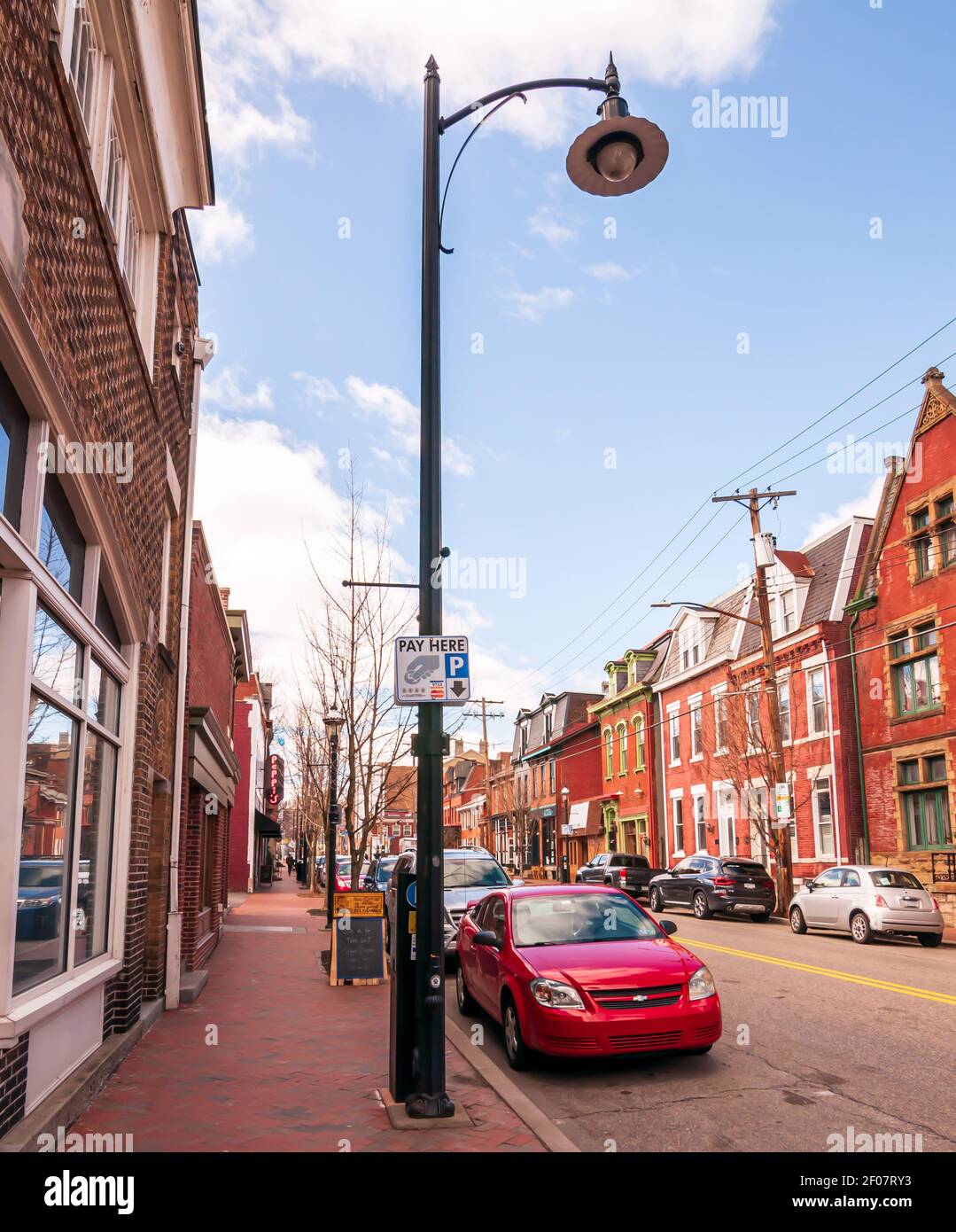 Buildings in the Allegheny West neighborhood along Western Avenue ...