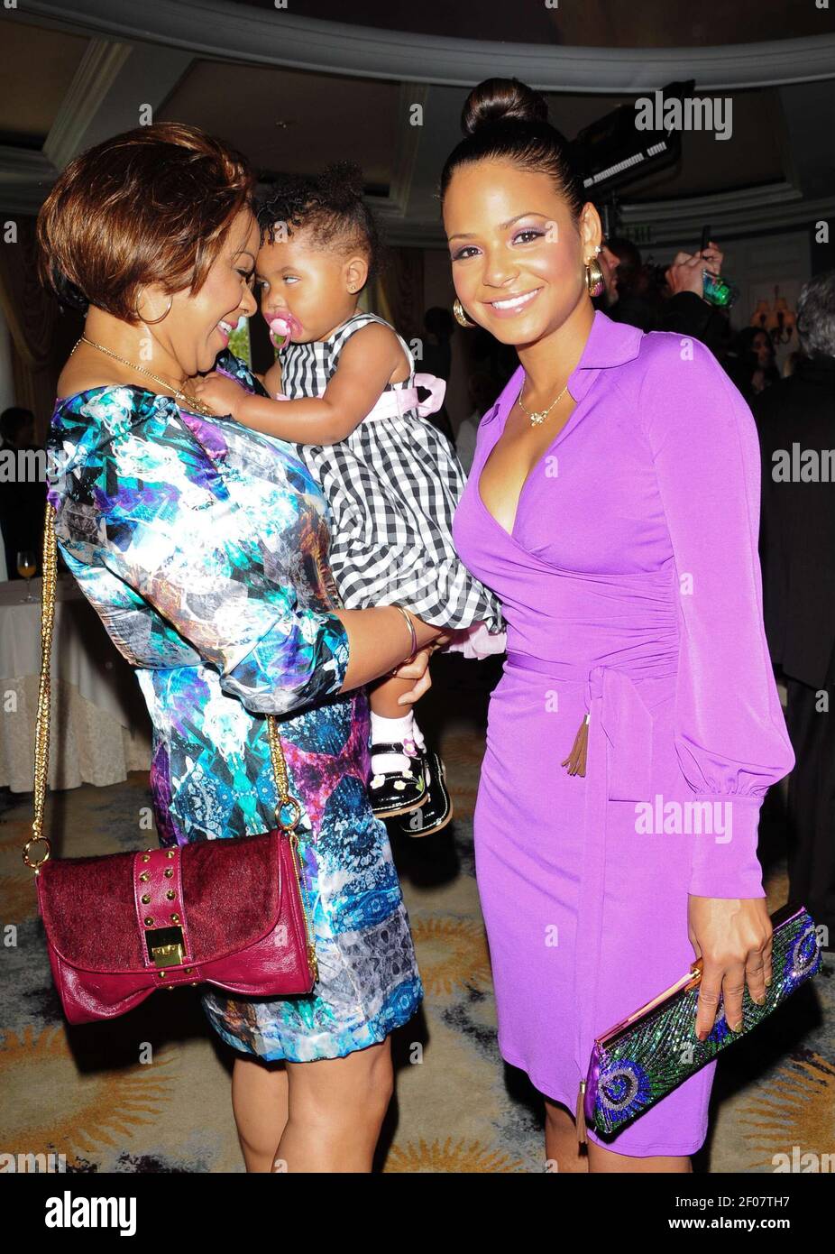Christina Milian with mom Carmen Flores and daughter Violet. 2011 ...