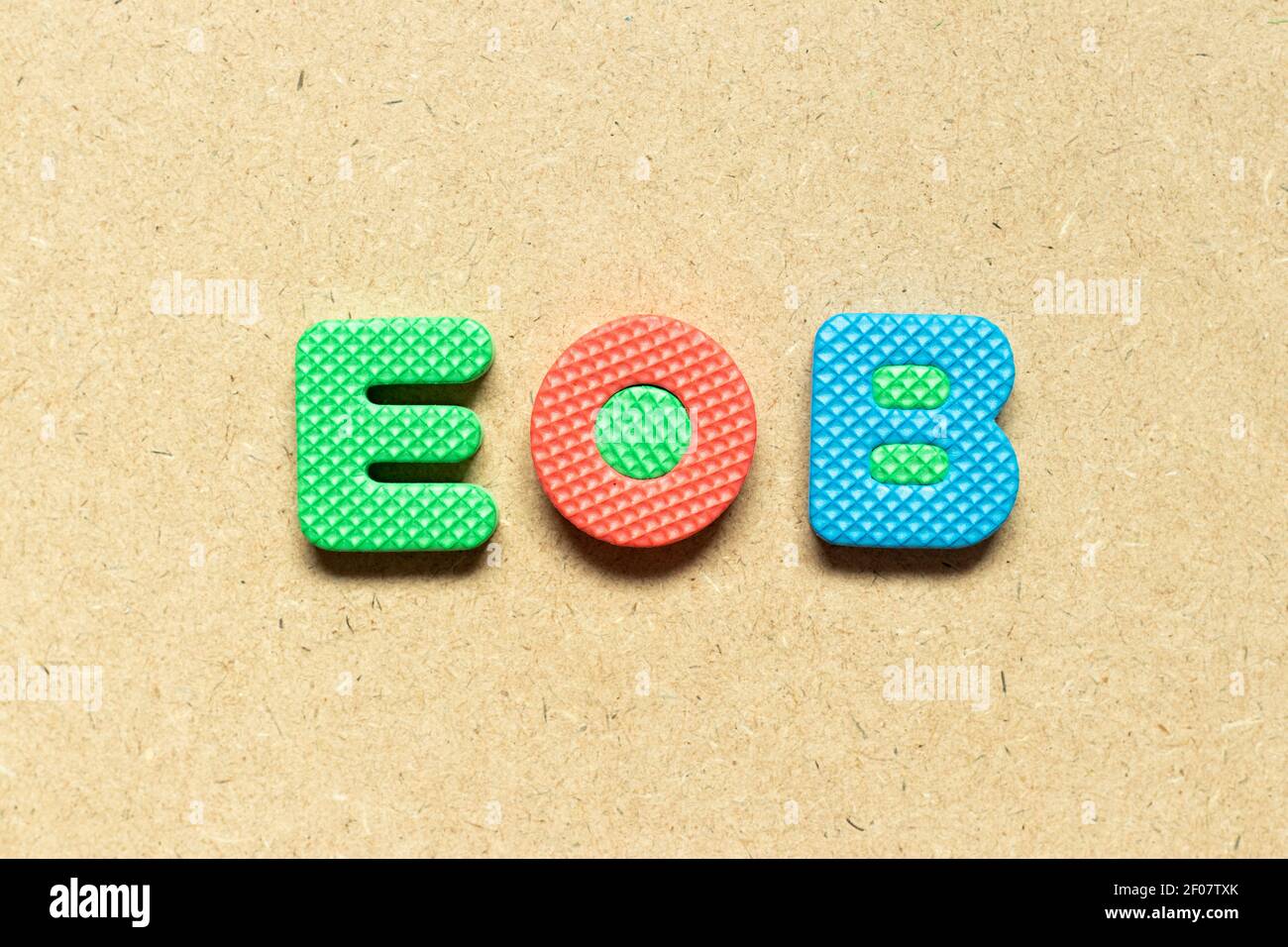 Eob alphabet hi-res stock photography and images - Alamy